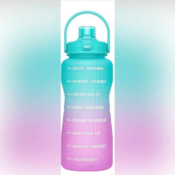 Kitchen | Multicolor Hydropal Half Gallon Water Bottles With Straw 64 ...